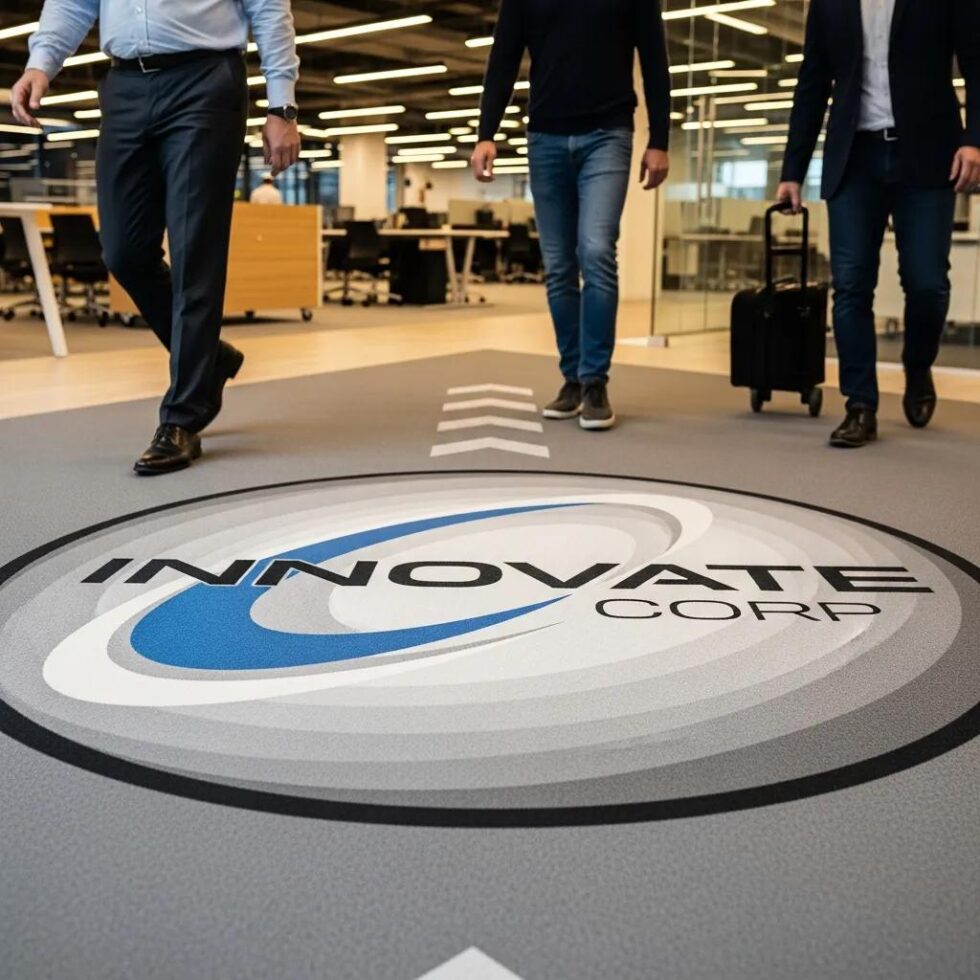 Custom Branding & Logo Integration in Commercial Flooring | Sport Pro ...